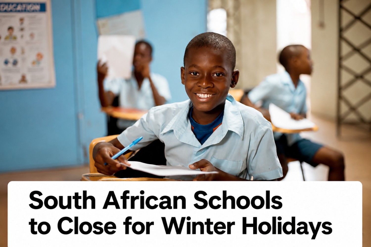 South African Schools to Close for Winter Holidays